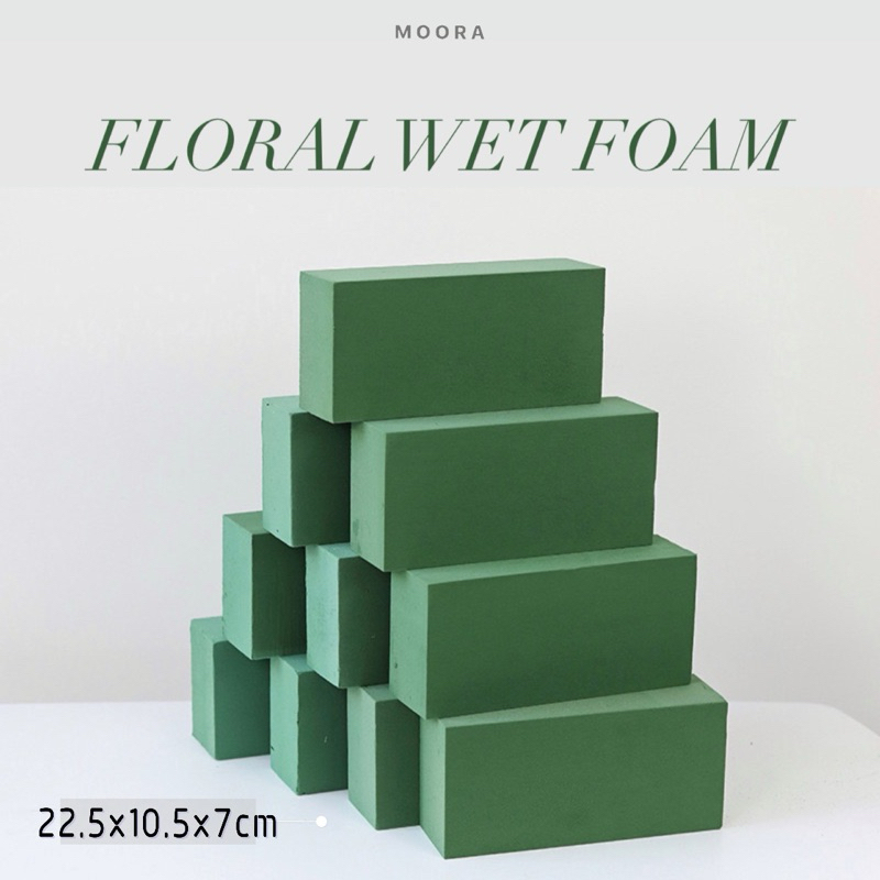 1 PC FLORAL FOAM WET FOAM Span Bunga Basah花泥花海绵 | Shopee Malaysia