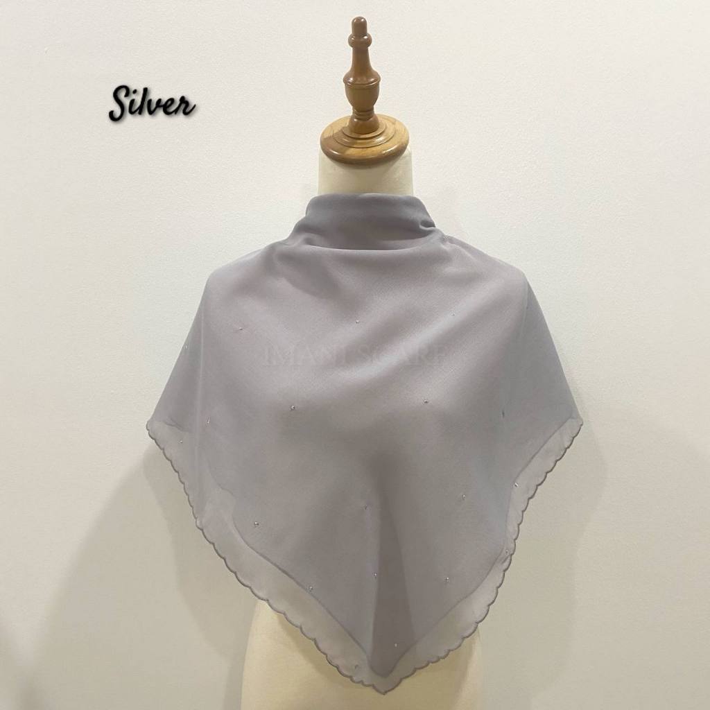 BAWAL SULAM BATU TABUR COTTON BIDANG 45 | TUDUNG BAWAL BATU MANIK TABUR ...
