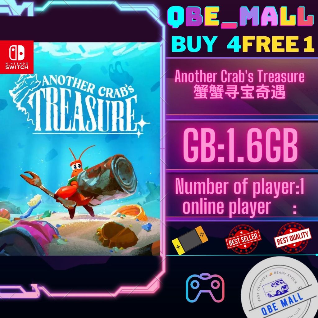 Another Crab's Treasure 蟹蟹寻宝奇遇 Another Crabs Treasure (Nintendo switch ...