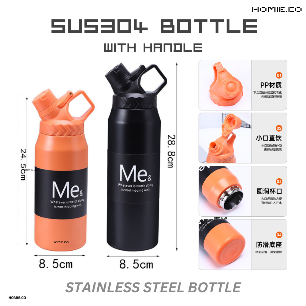 SUS 304 Stainless Steel Bottle Water Drinking Tumbler Thermos Vacuum ...