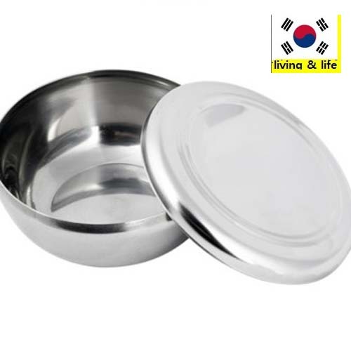 Korean Stinless steel Rice bowl with lid (ready stock) & lid(cover ...
