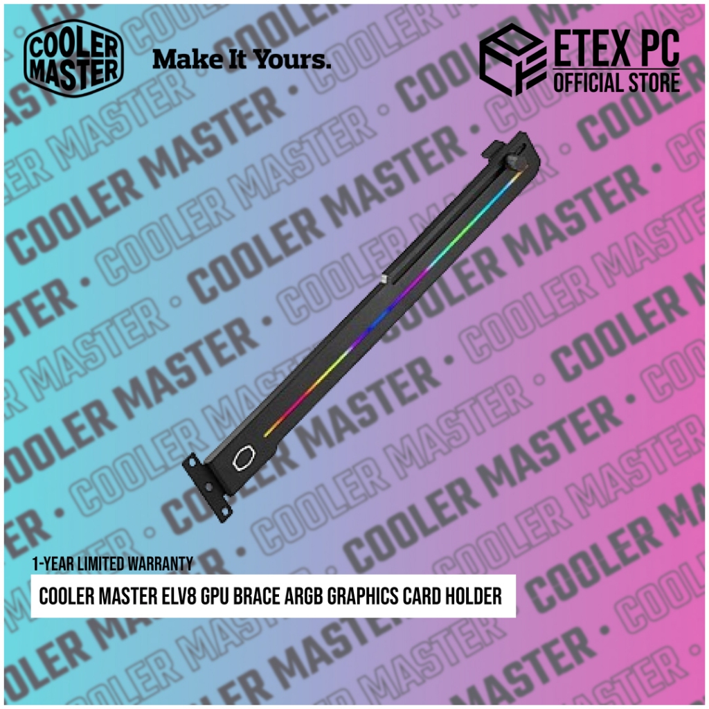 Cooler Master Elv8 GPU Brace ARGB Graphics Card Holder # MAZ-IMGB-N30NA ...