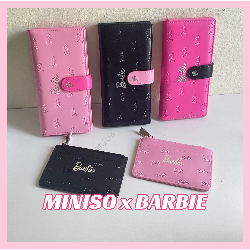 Ready Stock / MINISO x Barbie Long Wallet & Short Purse Rose Red Purse ...
