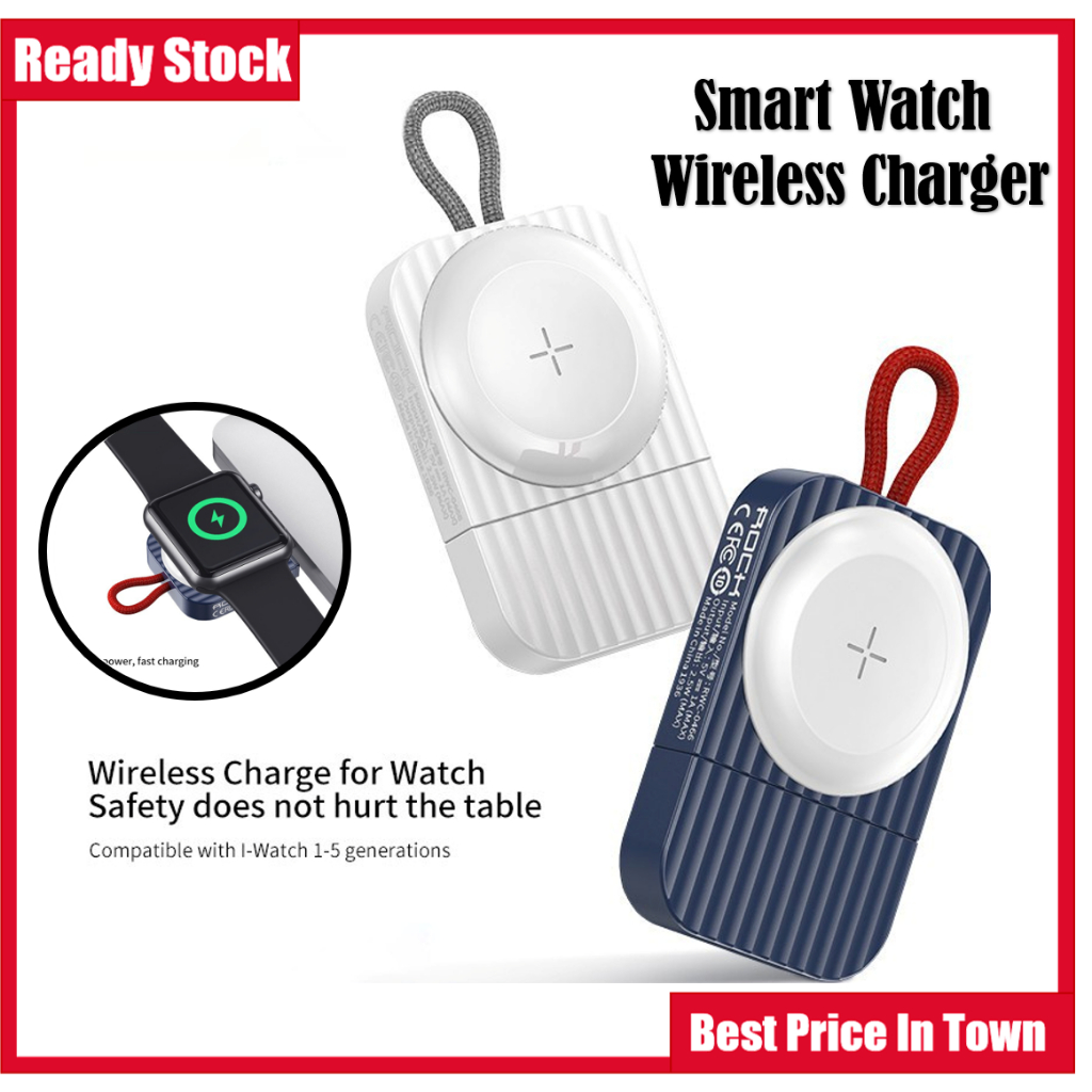 ROCK Original Portable Charger For Smart Watch Magnetic Charger Watch ...