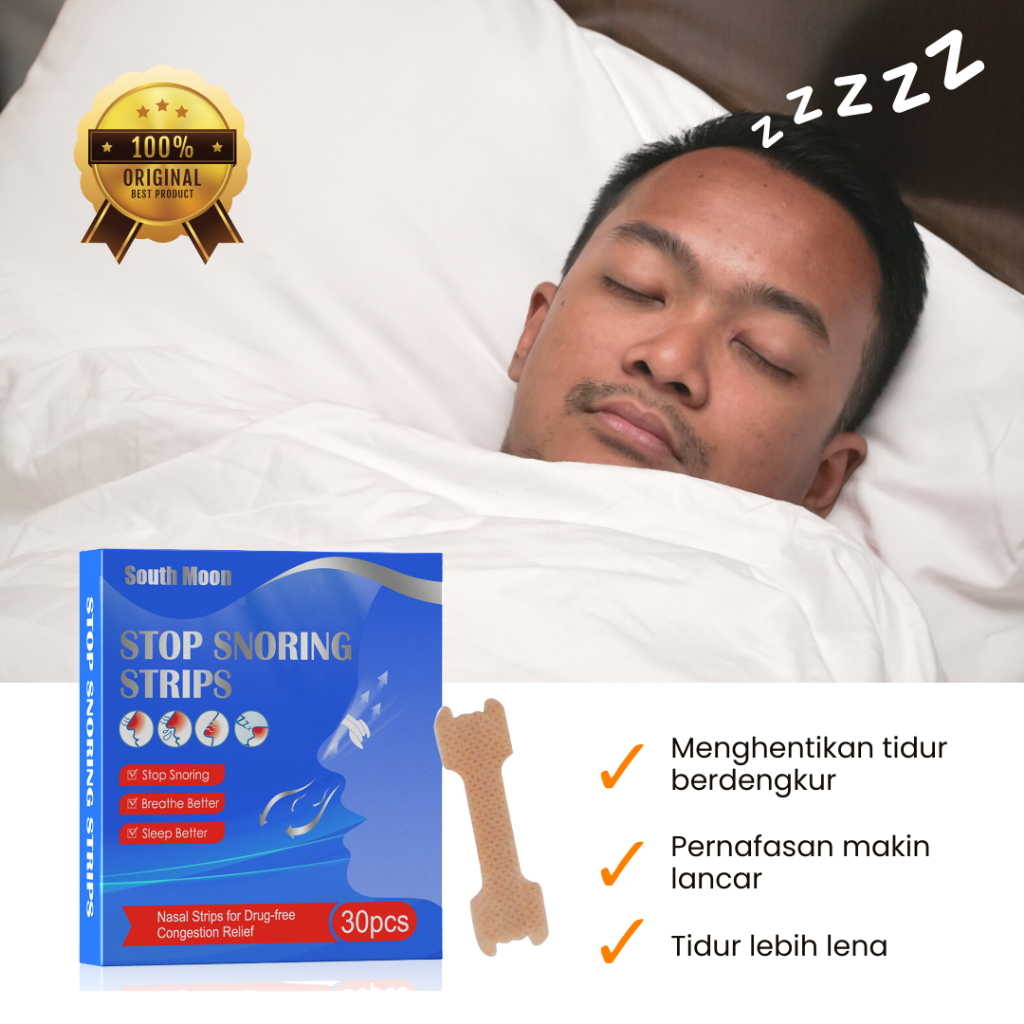 Anti Dengkur Stop Snoring Strips Helath Care Strips Tidur Berdengkur 30 ...