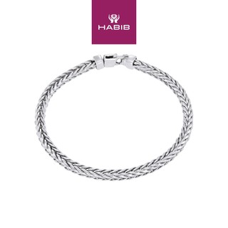 HABIB 925 Silver Men's Bracelet CJ-6-BR MAN 01 | Shopee Malaysia