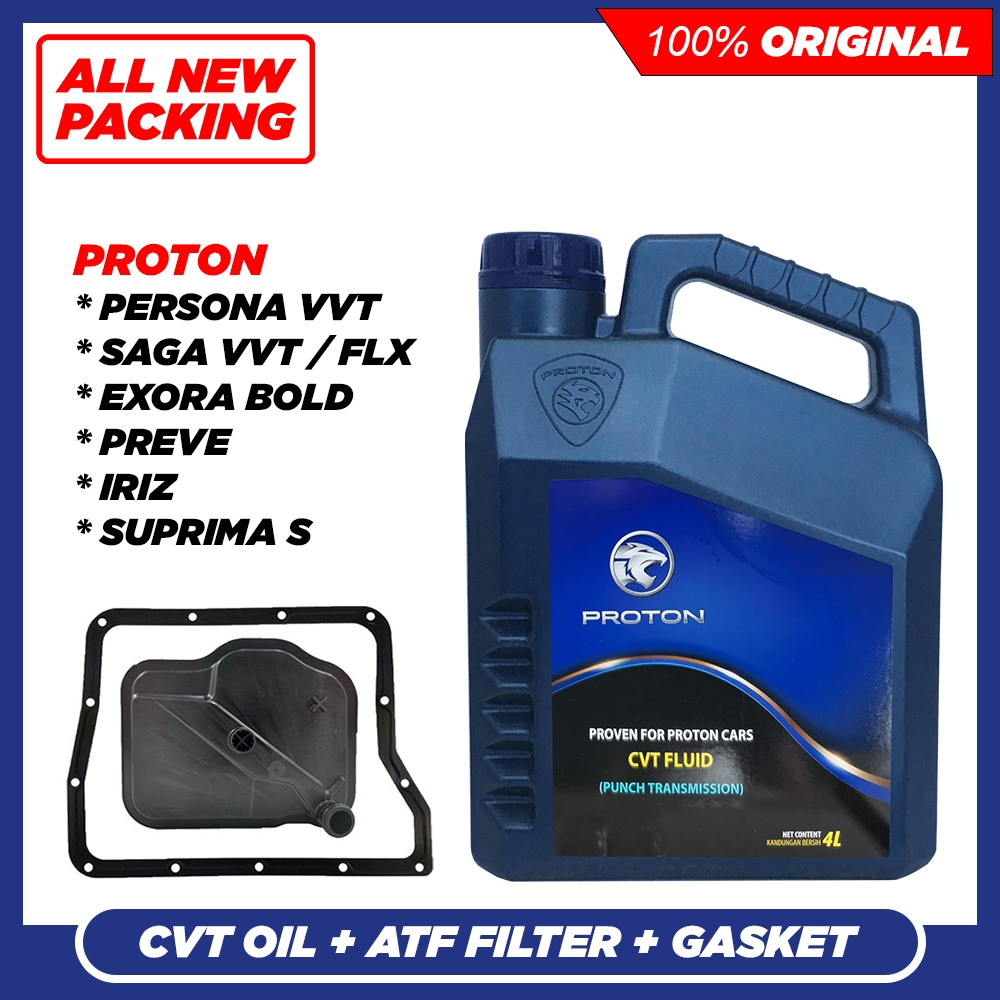 PROTON CVT OIL ATF + AUTO FILTER SET - Persona VVT / Saga VVT FLX FL ...