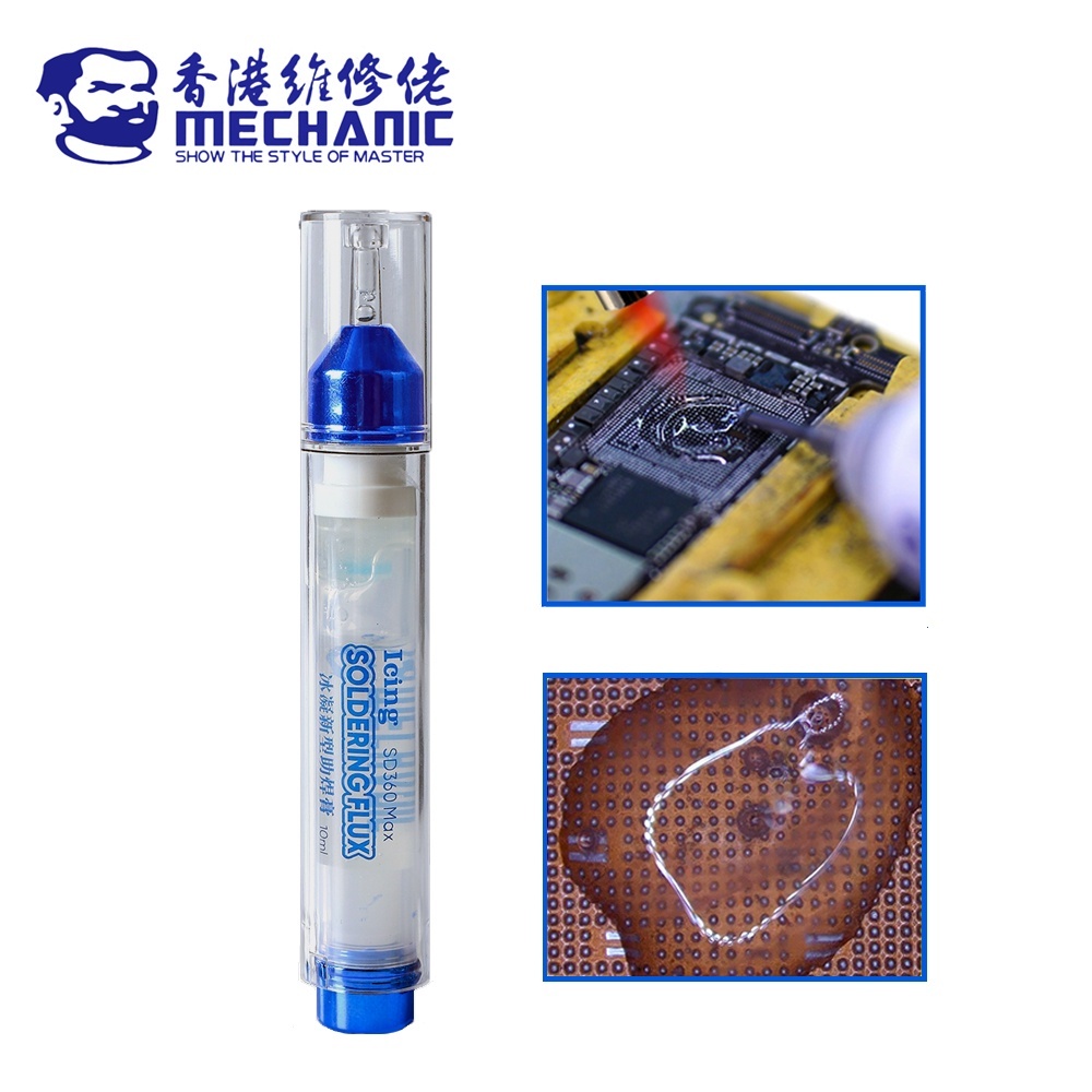Mechanic No-Clean Transparent Solder Paste icing Flux Paste SD360 MAX 10ML Soldering Paste Phone ...