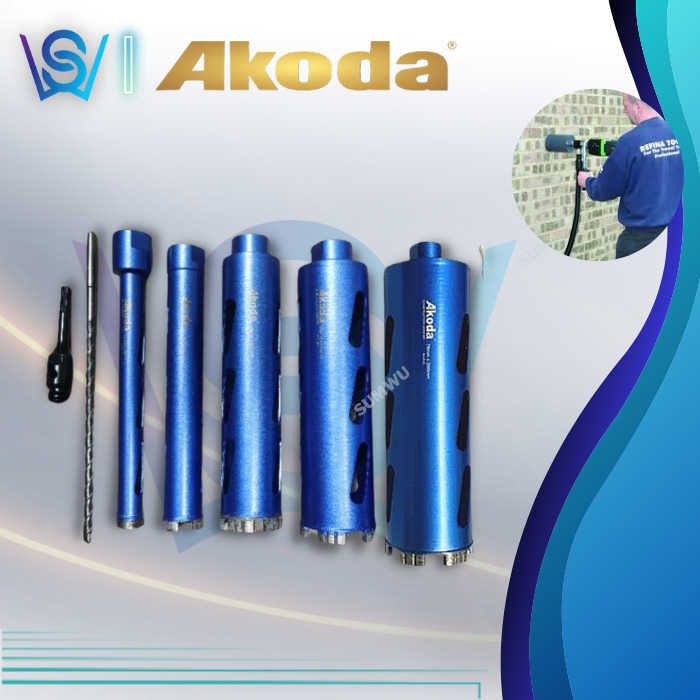 AKODA Dry Core Bit SDS PLUS 25MM/38MM/56MM/66MM/76MM x 260MM Heavy Duty ...