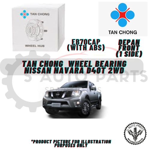 NISSAN NAVARA D40T 2WD (depan FRONT) 100% (TAN CHONG) WHEEL BEARING ...