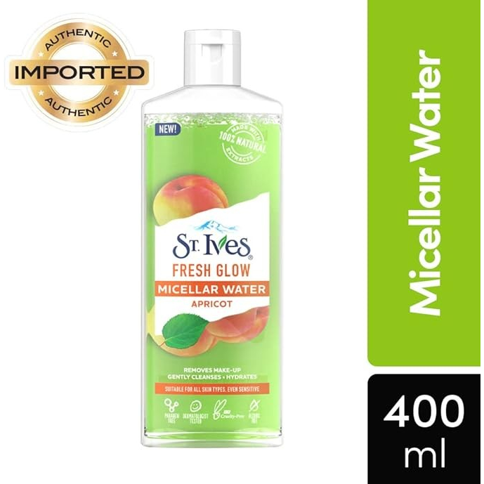 St.Ives Fresh Glow Apricot Miceller Water (400ML) | Shopee Malaysia