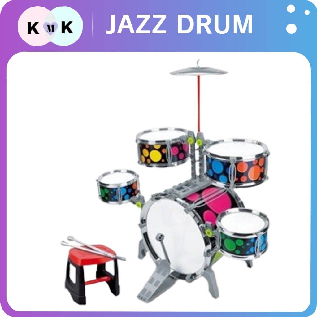 KMK SHOP Jazz Musical Instrument Drum Set Music Play Kids Musical ...