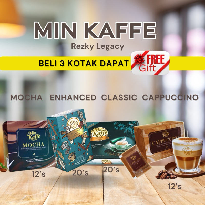 MIN KAFFE ORIGINAL HQ | Classic, Enhanced, Mocha, Cappuccino | Shopee ...