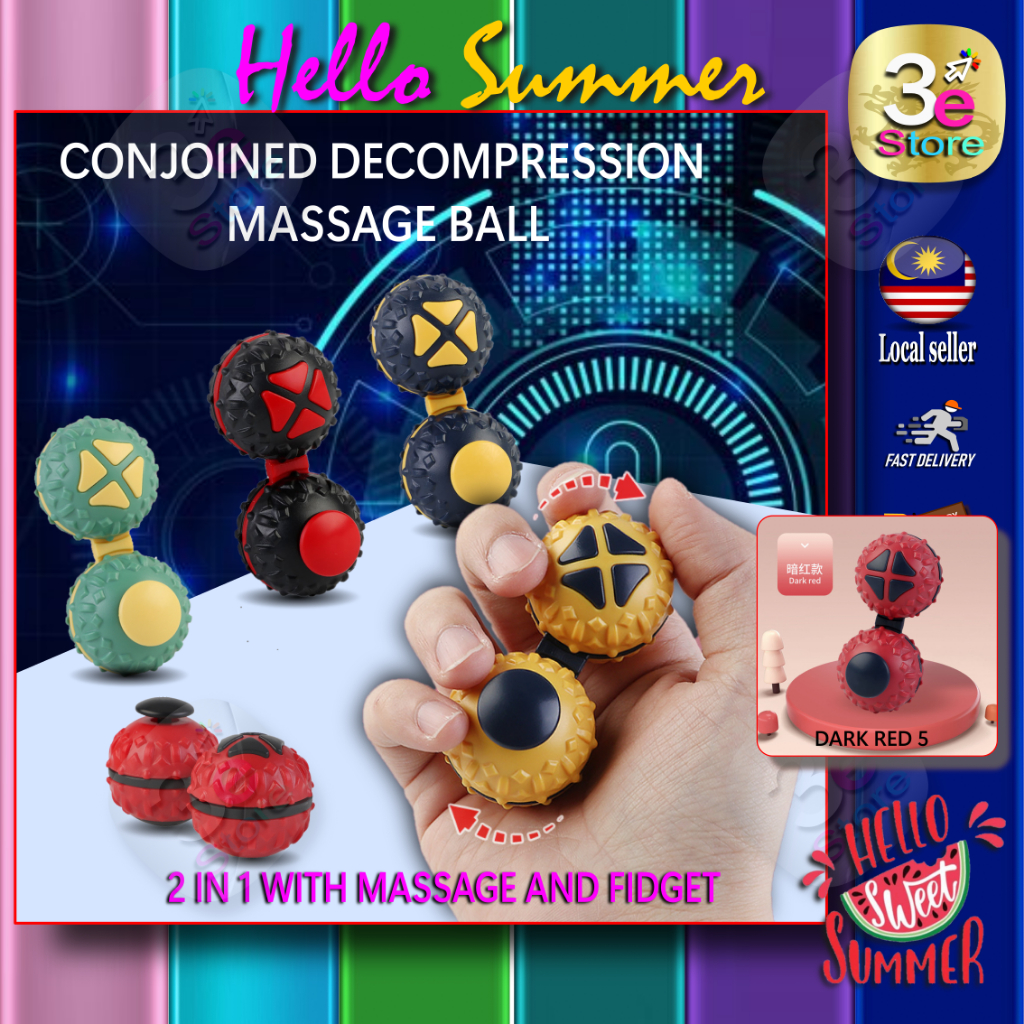 Conjoined Decompression Massage Ball Adult Vent Handle Toy Massage ...