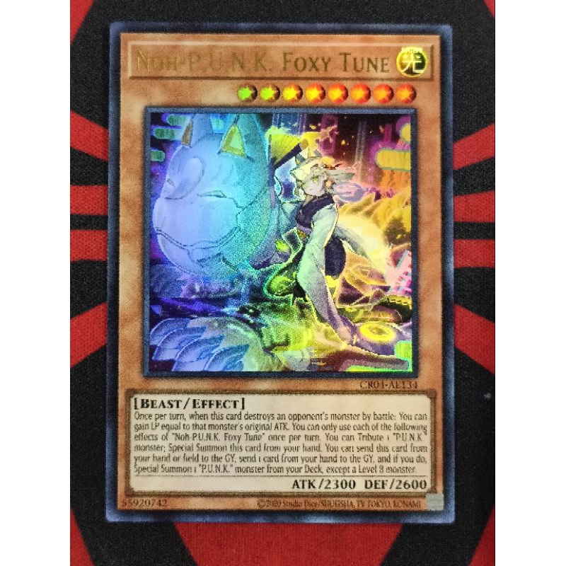 YUGIOH KONAMI CR04-AE134 Noh-P.U.N.K. Foxy Tune (Ultra Rare) | Shopee ...