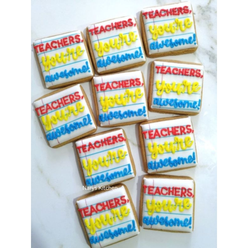 Preorder | Teacher's Day Cookies Set (10pcs) | Sugarcookies | Nary’s ...