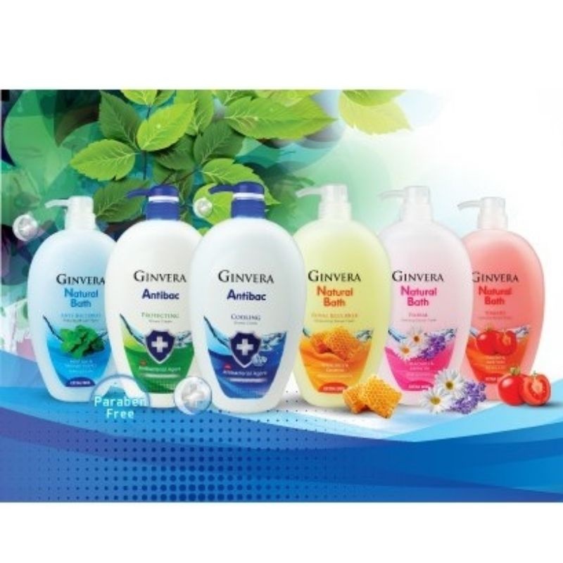 Ginvera Natural Bath Antibac Cooling Shower Cream 950g | Shopee Malaysia