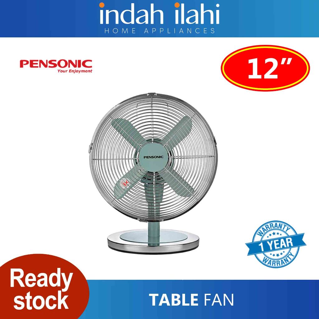 Pensonic Table Fan 12" PF-3103B | Shopee Malaysia