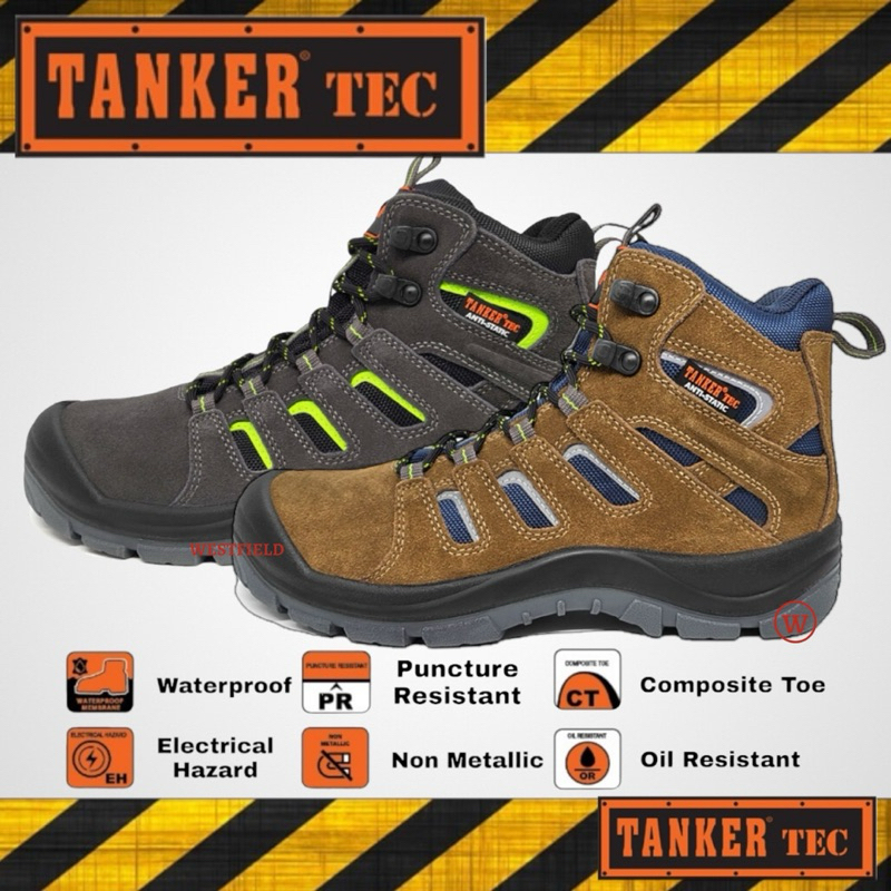 🔥Original🔥 Tanker Tec Men’s Heavy Duty Safety Boots Shoe ( TKT 50001 ...