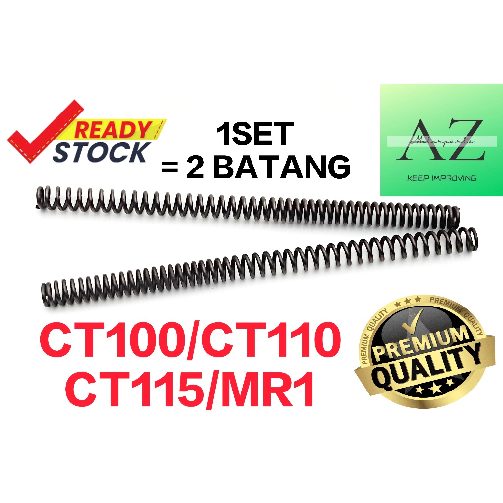 MODENAS CT100 / CT110 / CT115 / MR1 FRONT FORK SPRING ( TAIWAN ) 1 SET ...