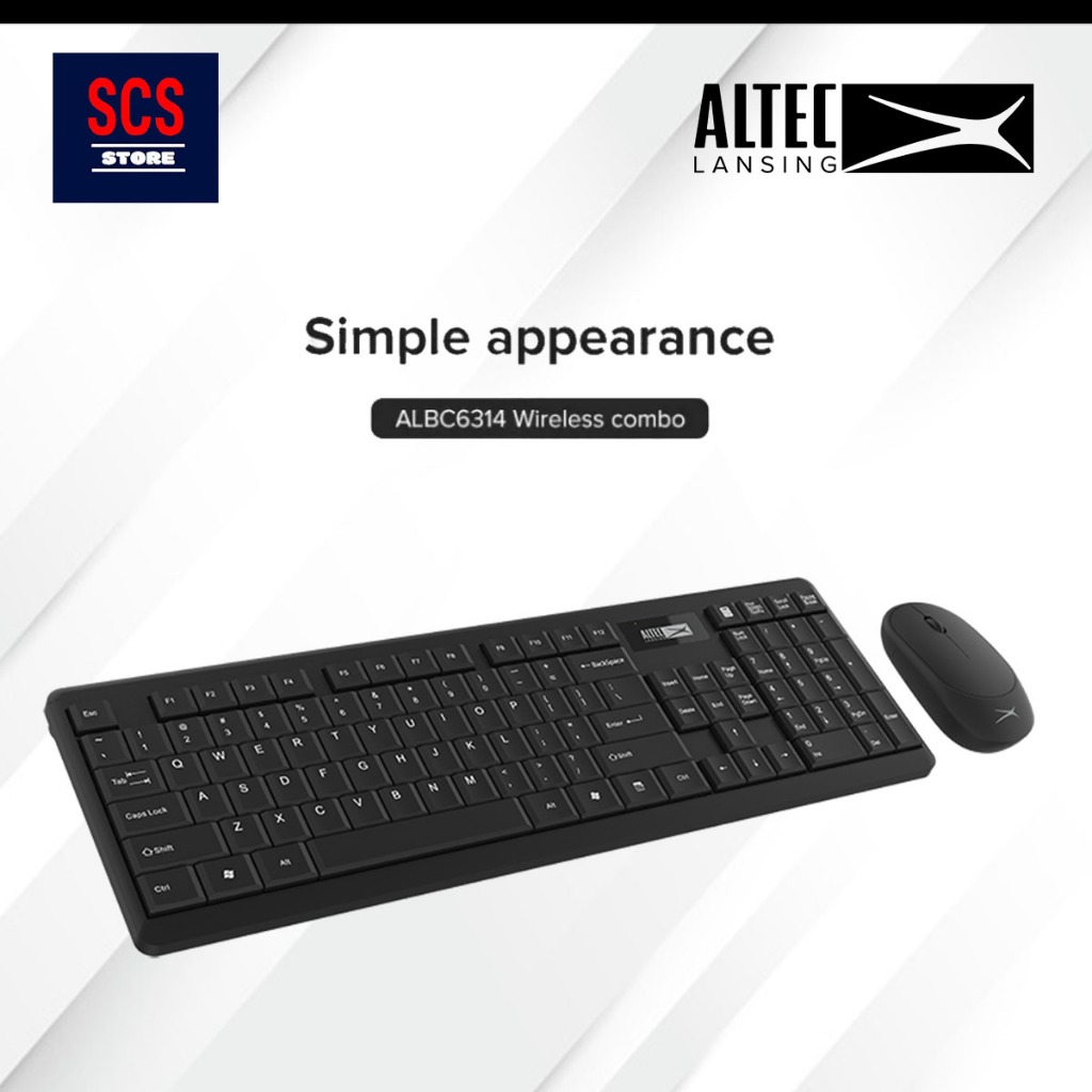 ALTEC LANSING ALBC6314 WIRELESS KEYBOARD AND MOUSE COMBO | Shopee Malaysia