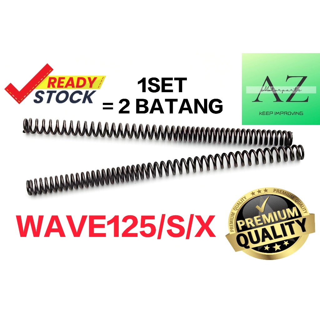 HONDA WAVE125 / WAVE125S / WAVE125X FRONT FORK SPRING ( TAIWAN ) 1 SET ...