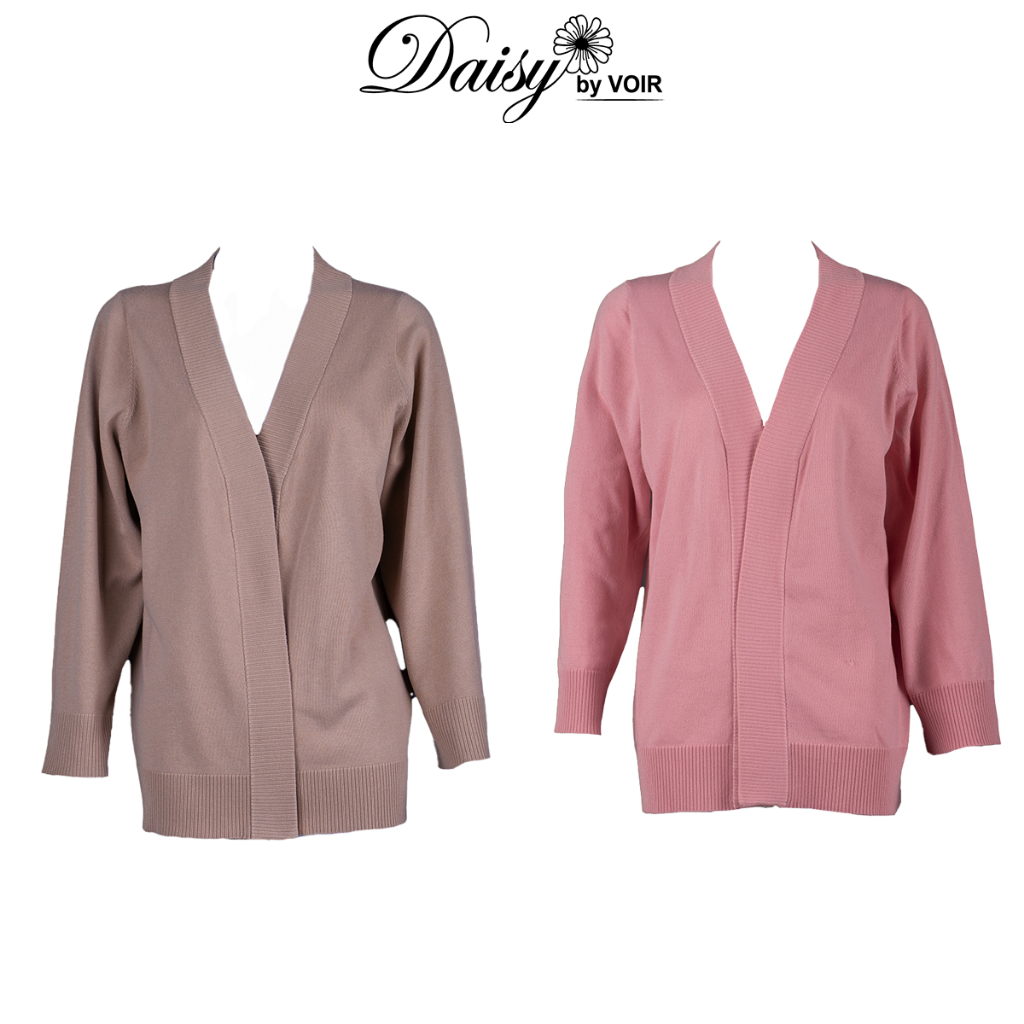DAISY By VOIR Knit Wear Buttonless Cardigan VD200629-A082312 | Shopee ...