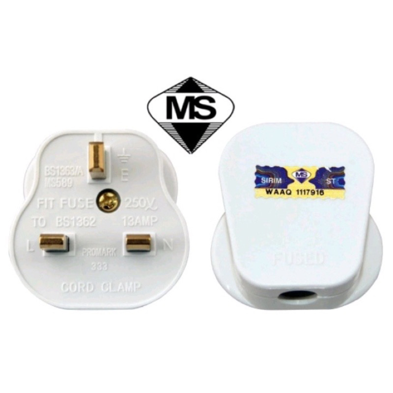 SIRIM 13A Plug Top 13A 3PIN PLUG 3 PIN PLUG 13APLUG PLUGTOP 13A ...