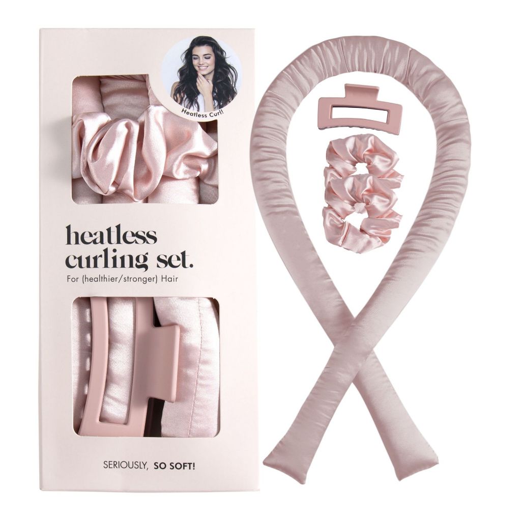 Satin Heatless Curling Set, Curling Iron Headband Lazy Curler Heatless ...