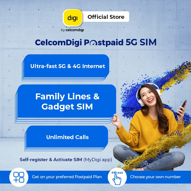 CelcomDigi 5G SIM (Choose your postpaid plan & number) | Shopee Malaysia