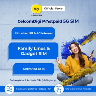 CelcomDigi 5G SIM (Choose your postpaid plan & number) | Shopee Malaysia