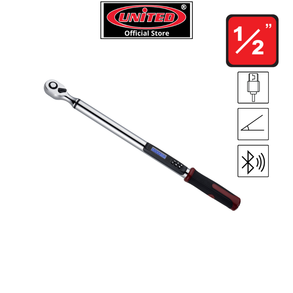 UBDAT-4001 1/2" BLUETOOTH & RECHARGEABLE DIGITAL ANGLE TORQUE WRENCH ...