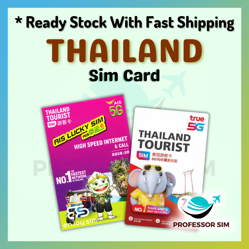 Thailand 5G Travel Data Sim Card - Unlimited Data (Truemove & AIS) | Shopee Malaysia