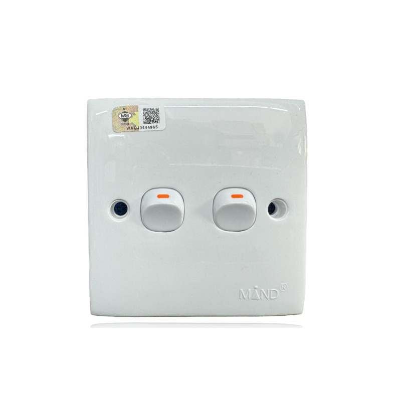 MIND 2K SERIES 2 GANG 1 WAY SWITCH | Shopee Malaysia