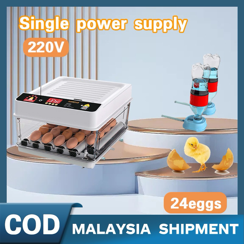 24 Eggs Automatic Incubator Thermostatic Chicken Hatching Machine Egg ...