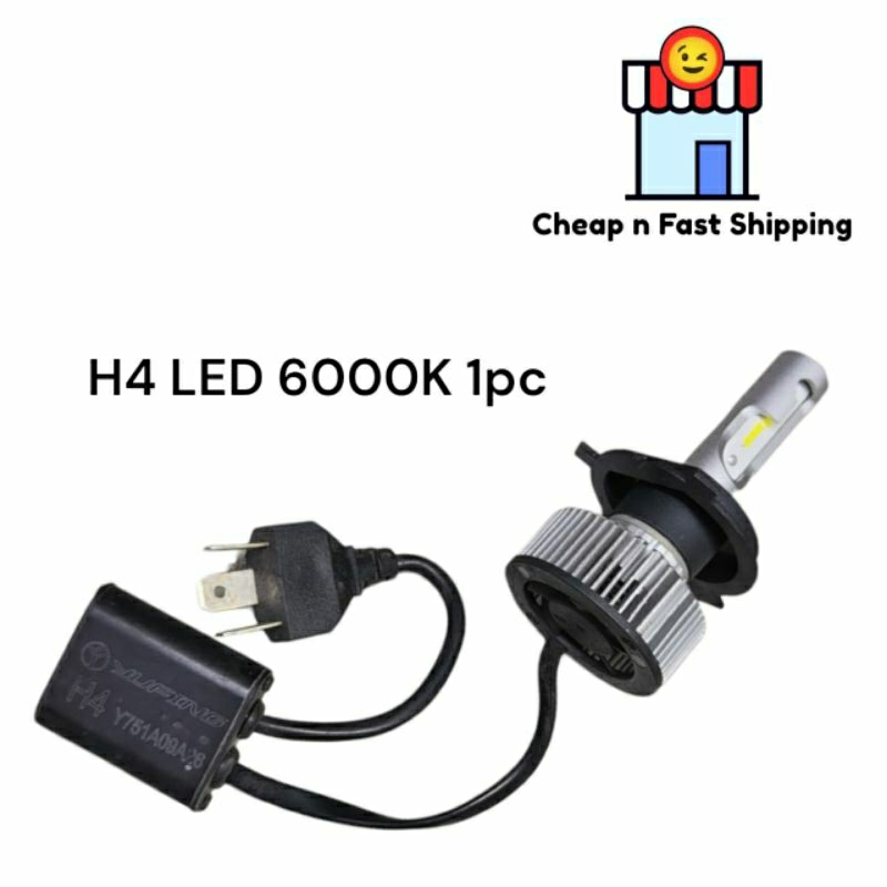 H4 LED 6000K 🔥 READY STOCK 🔥 | Shopee Malaysia