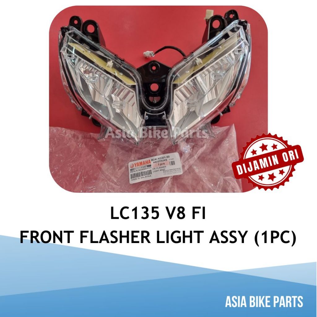 Yamaha Original LC135 V8 FI Front Flasher Light Assy Signal Depan Position Lamp Pilot Light ...