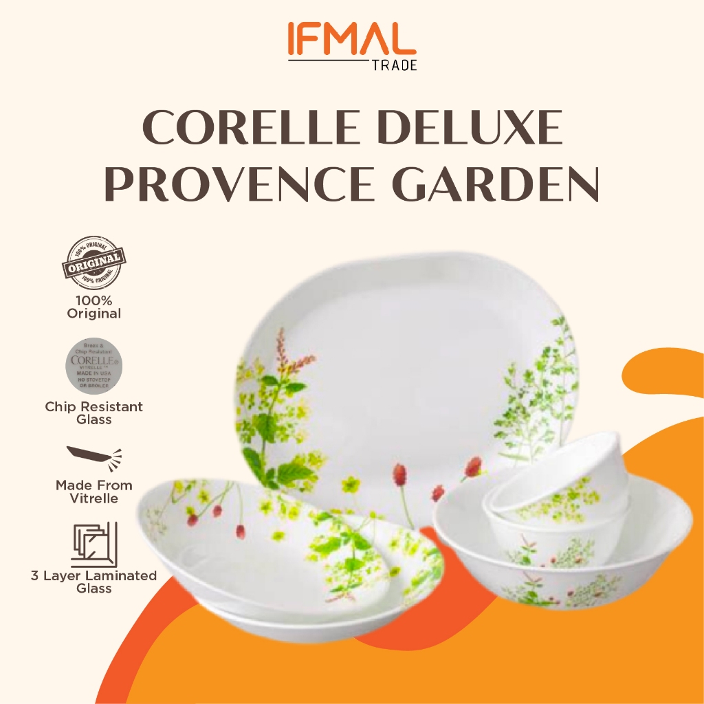 Corelle Loose Provence Garden (Dinner/Luncheon/Bread/Serving Plate ...