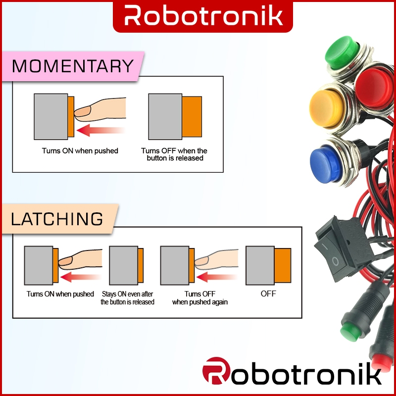 Switch Button with Wire (Push, Rocker) | Shopee Malaysia