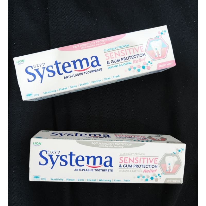 SYSTEMA SENSITIVE & GUM PROTECTION INSTANT RELIEF ANTI PLAQUE WHITENING ...