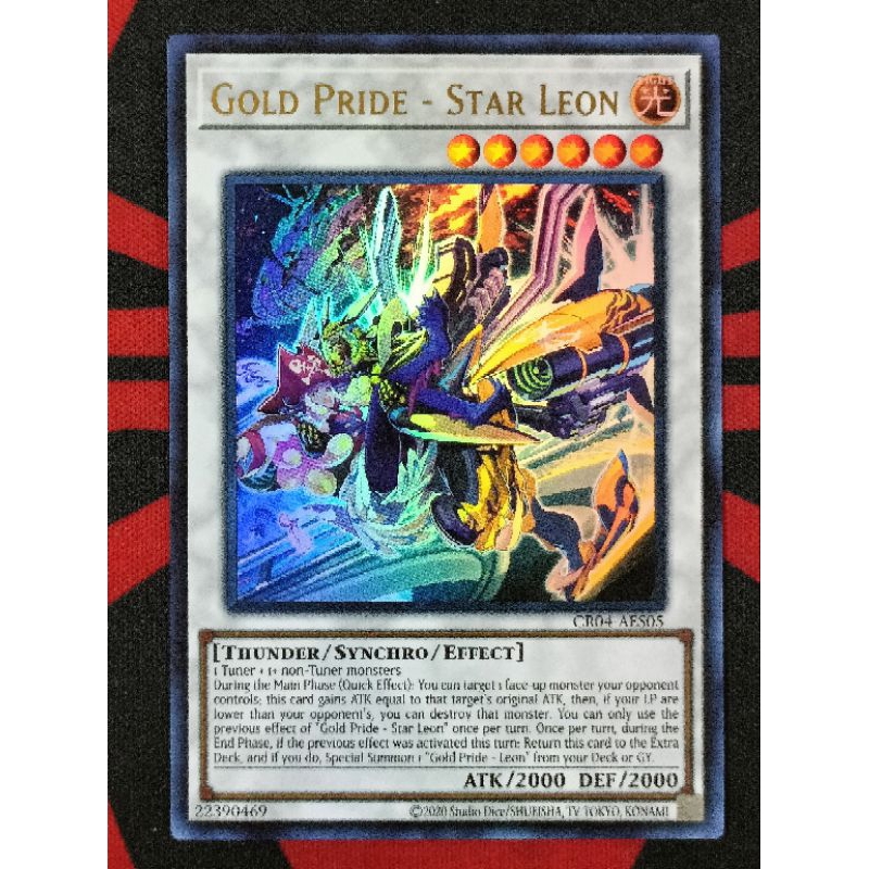 YUGIOH KONAMI CR04-AE053/S05 Gold Pride - Star Leon (Ultra Rare) | Shopee Malaysia