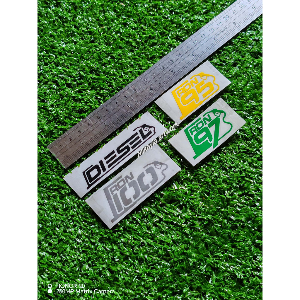 Sticker Fuel Tank Cap RON95 RON97 RON100 DIESEL - 1PC | Shopee Malaysia