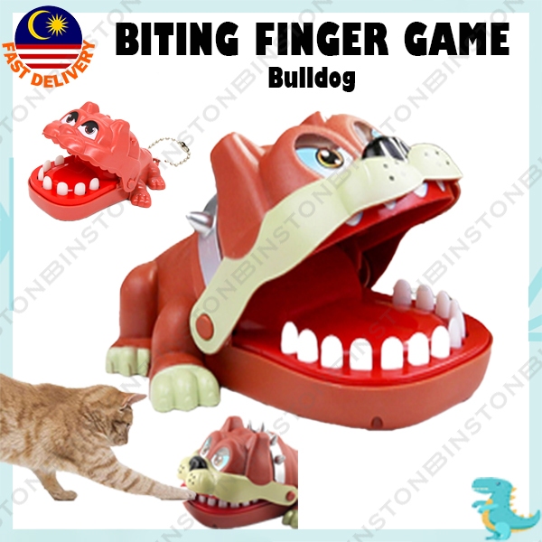 (BS) Big Bulldog Tooth Game Prank Toy Animal Crocodile Finger Bite ...