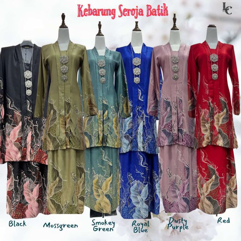 BATIK SEROJA - Kebarung Batik Seroja - Kebarung Moden - Batik Malaysia ...
