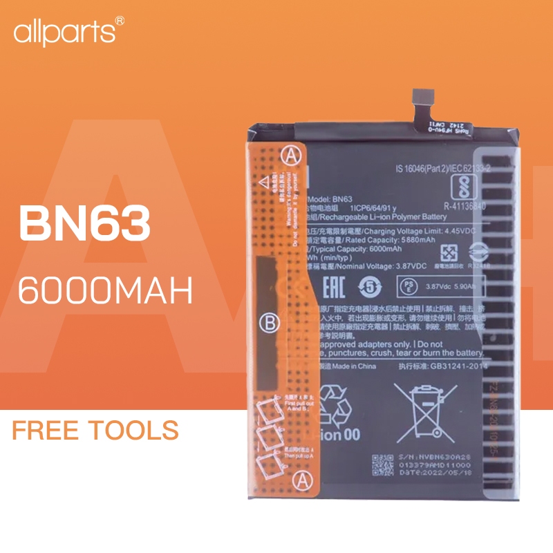 ALLPARTS BN63 Battery for Xiaomi Redmi 10 / Redmi 10 Prime Bateri ...