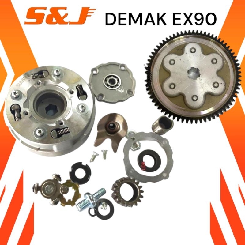 DEMAK EX90 EX 90 AUTO CLUTCH OUTER COMP SET CLUTCH GEAR 69T WITH SMALL ...