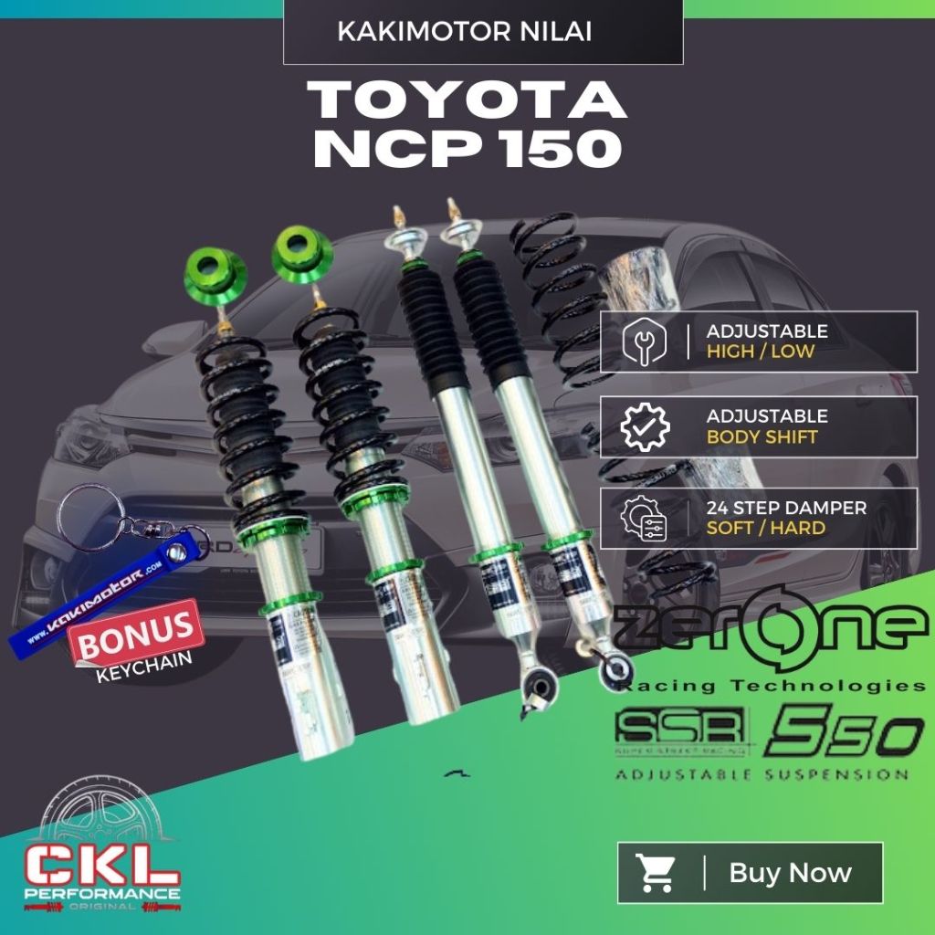 Toyota Vios NCP150/NSP151 2013 | Yaris NSP151 2019+ - ZerOne SSR550 Hi ...
