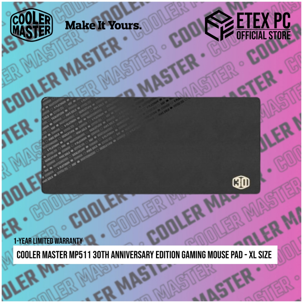 Cooler Master MP511 30TH Anniversary Edition Gaming Mouse Pad - Xl SIZE ...