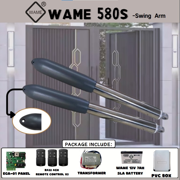 WAME 580S FULL SET SWING ARM AUTOGATE | Shopee Malaysia