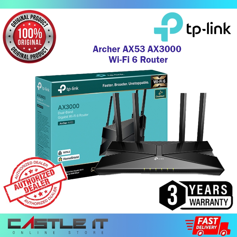 TP-Link Archer AX53 Router AX3000 Dual Band WiFi 6 MU-MIMO Support ...